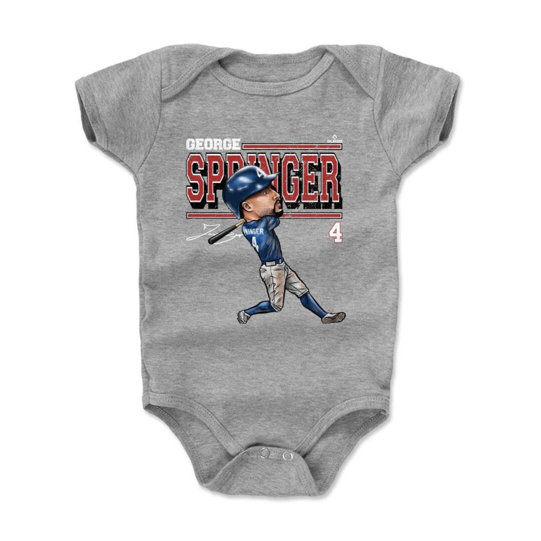 George Springer Kids Baby Romper - Toronto Baseball George Springer ...