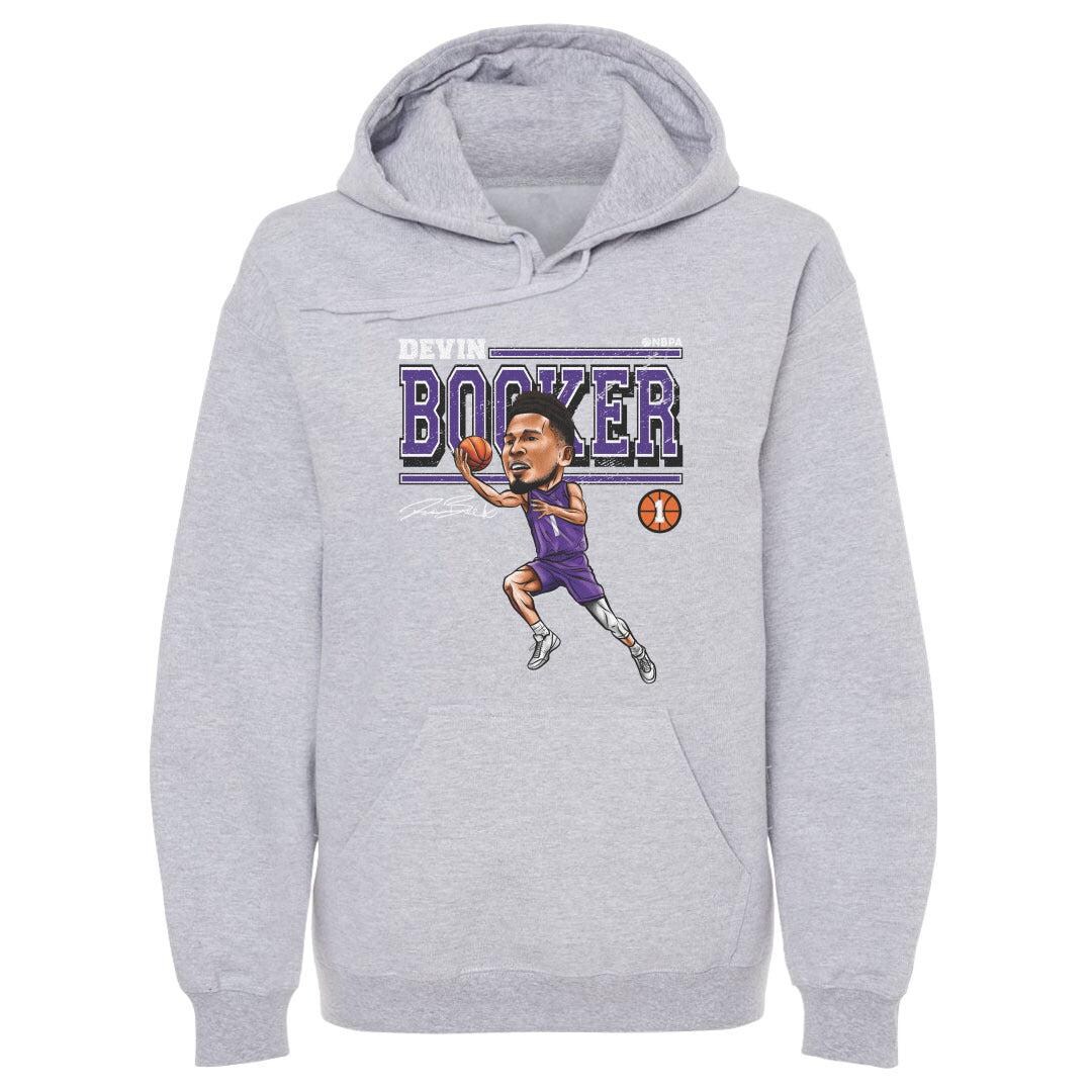 Devin Booker Men's Hoodie - Phoenix Basketball Devin Booker Cartoon WHT ...