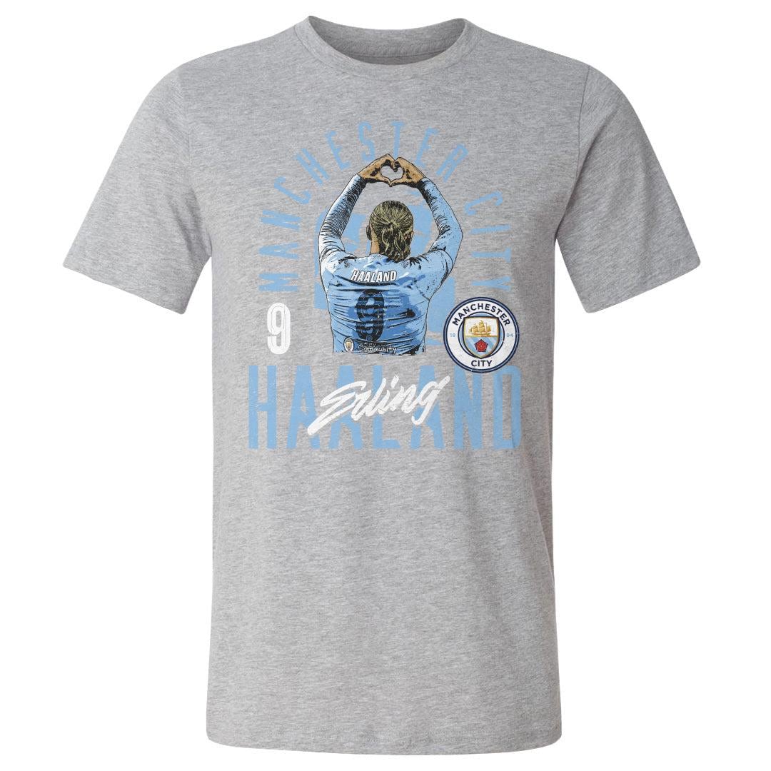 Erling Haaland Men's Cotton T-shirt - Manchester Premier League Erling ...