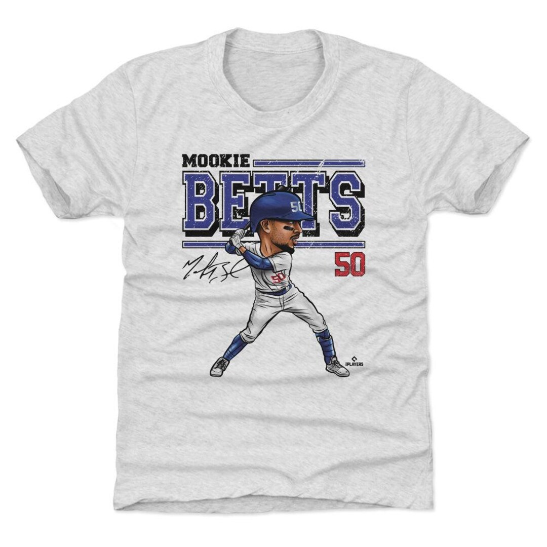 Mookie Betts Kids T-shirt - Los Angeles Baseball Mookie Betts Cartoon ...