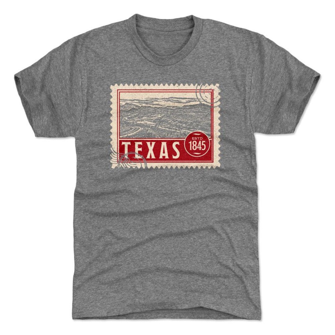 Texas Men's Premium T-shirt - Texas Lifestyle Texas Established Stamp ...