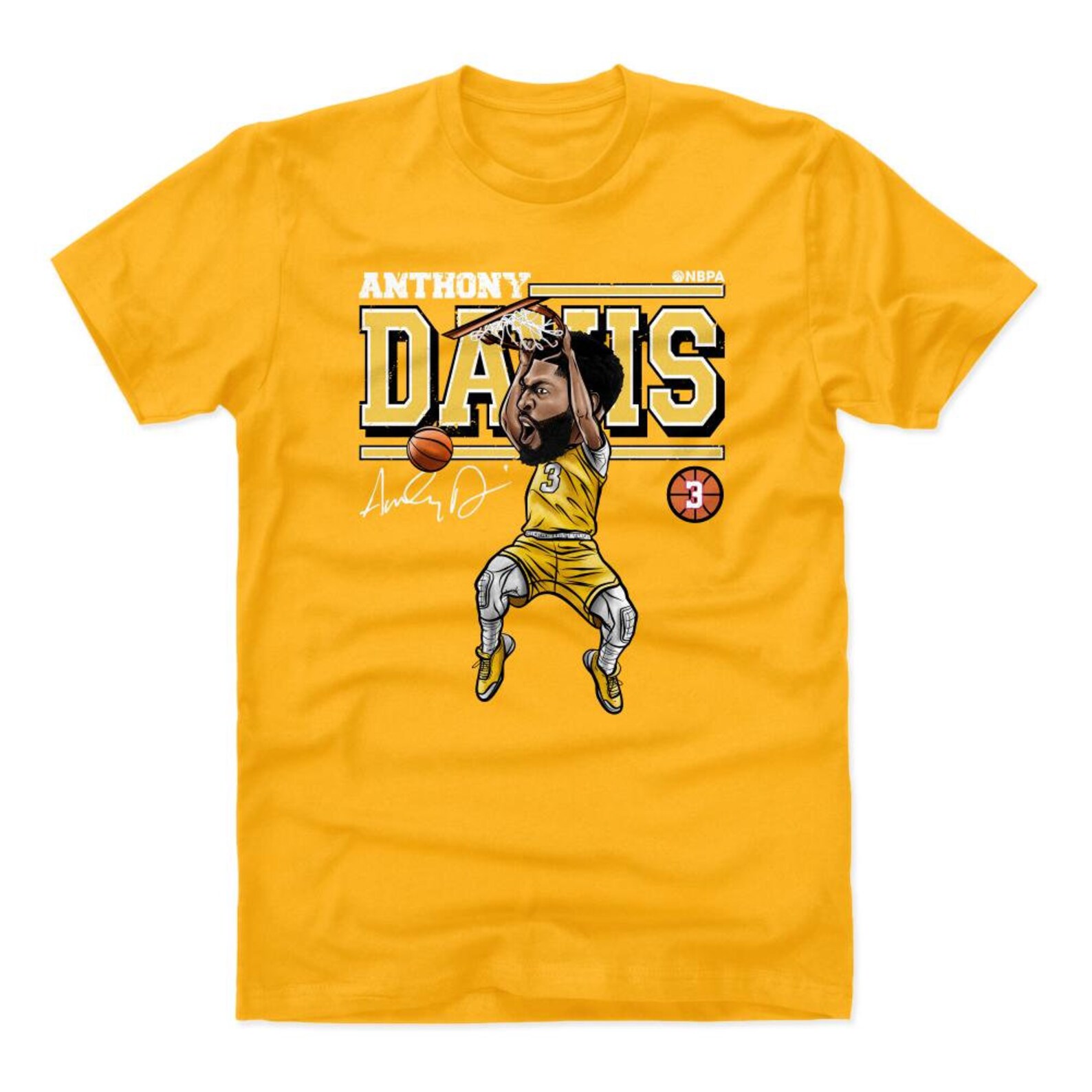 Anthony Davis Men's Cotton T-Shirt Los Angeles L | Etsy