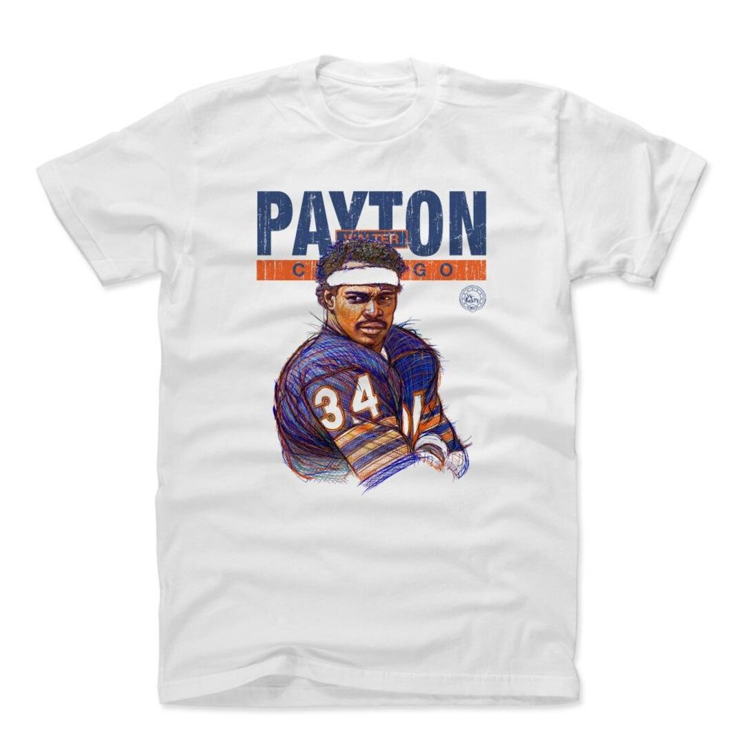 Walter Payton Men's Cotton T-shirt - Chicago Throwbacks Walter Payton ...