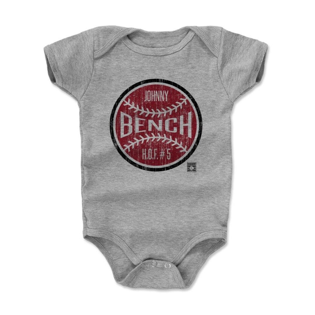Johnny Bench Kids Baby Romper - Cincinnati Baseball Johnny Bench Ball R ...