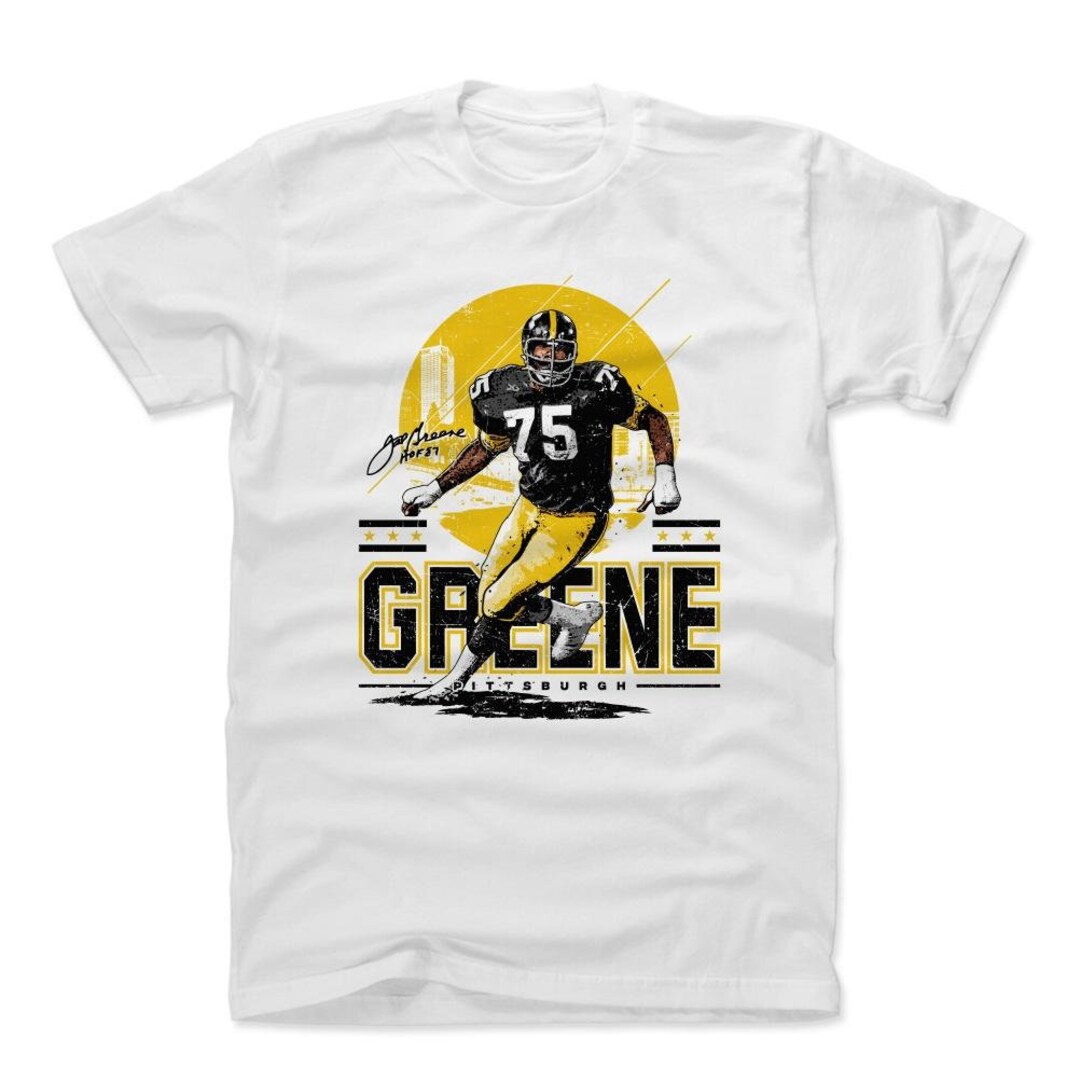 Mean Joe Greene Men's Cotton T-shirt - Pittsburgh Throwbacks Joe Greene ...