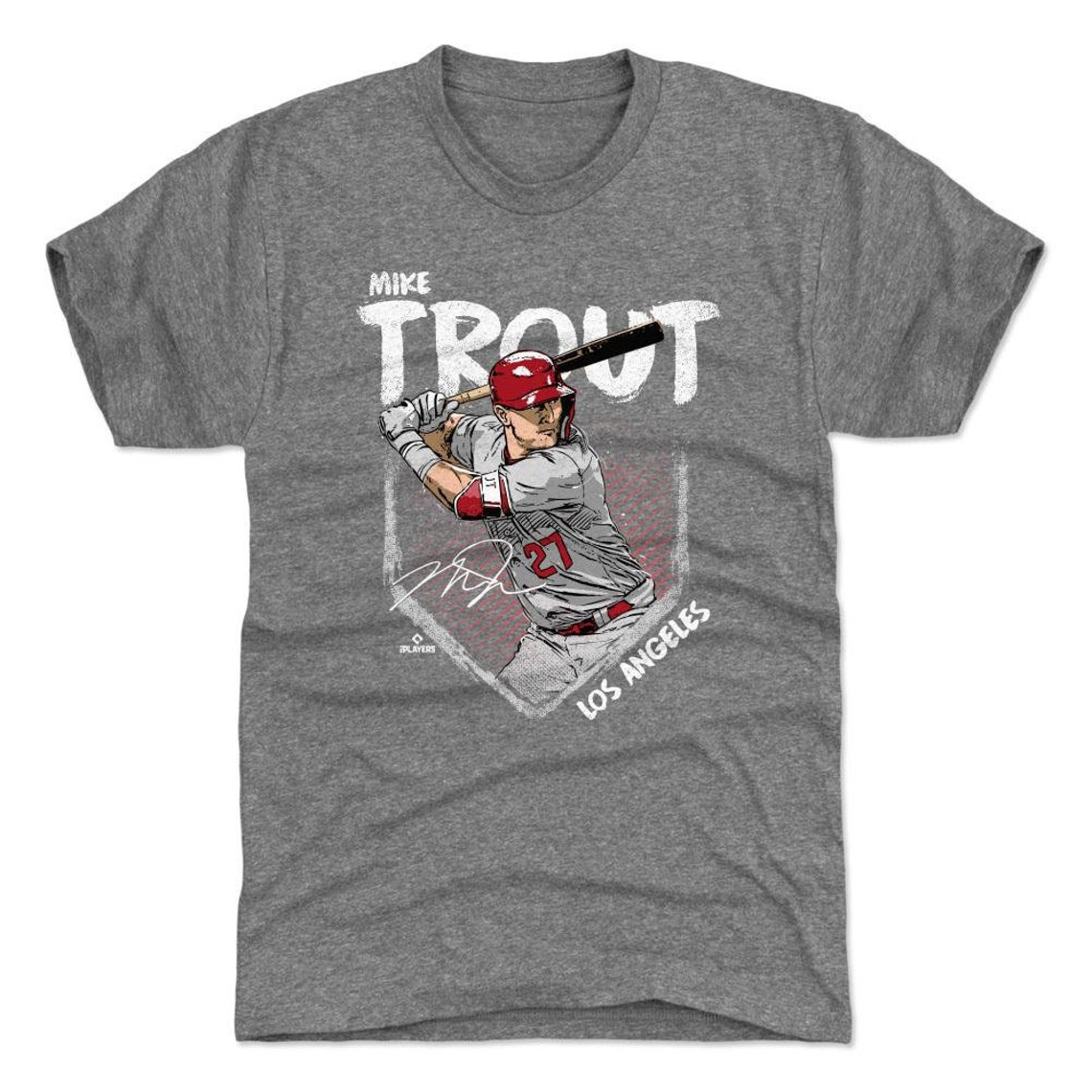 Mike Trout Men's Premium T-shirt Los Angeles A Baseball - Etsy