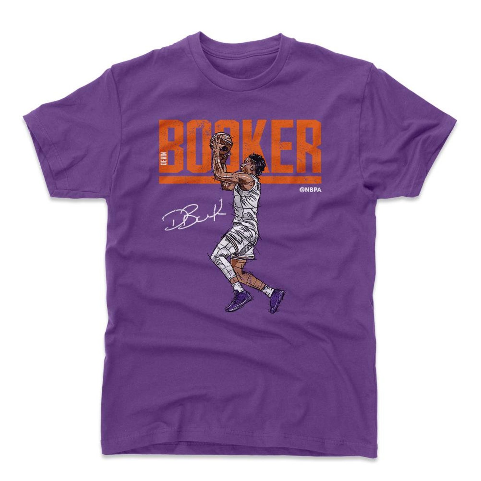 Devin Booker Men's Cotton T-shirt Phoenix Basketball - Etsy