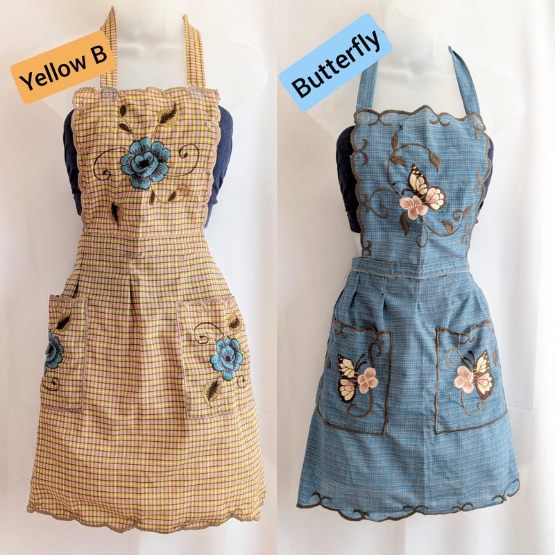 Mexican Embroidered Apron - Etsy