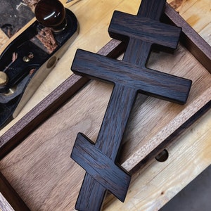 Wenge Wood Orthodox Wall Cross - Etsy
