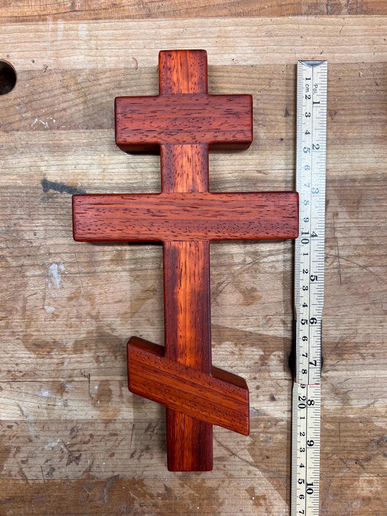 Padauk Wood Orthodox Wall Cross - Etsy