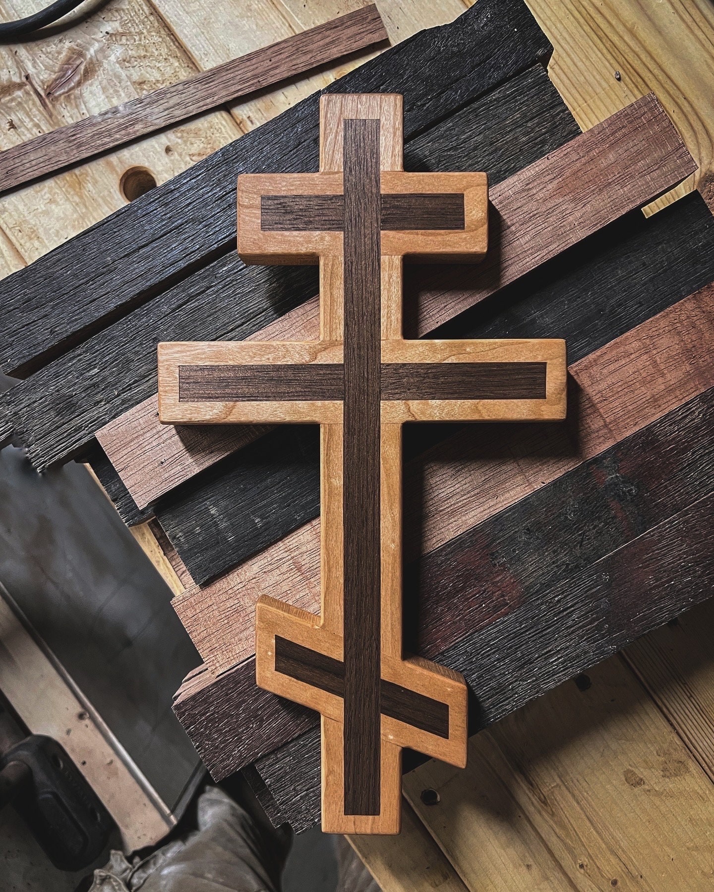 Cross Wood Inlay Patterns