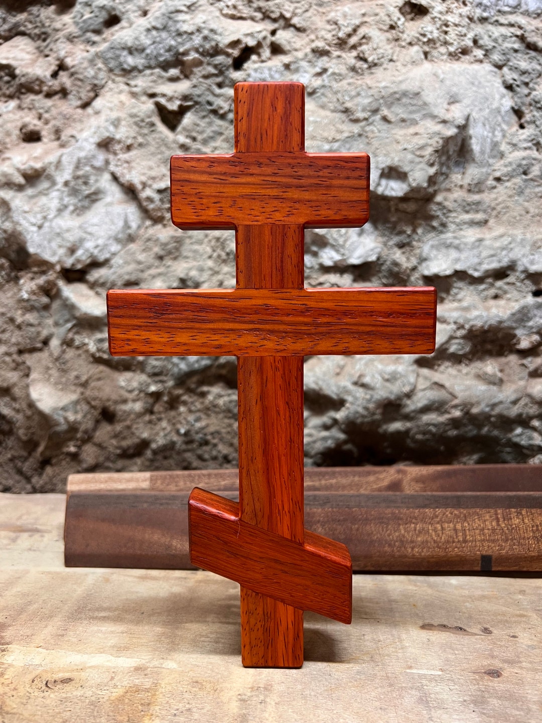 Padauk Wood Orthodox Wall Cross - Etsy