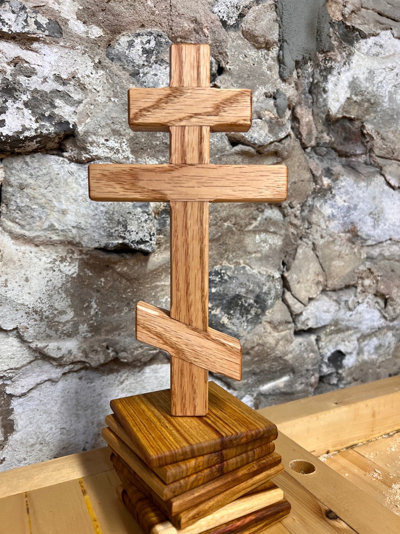 Oak Wooden Orthodox Wall Cross - Etsy