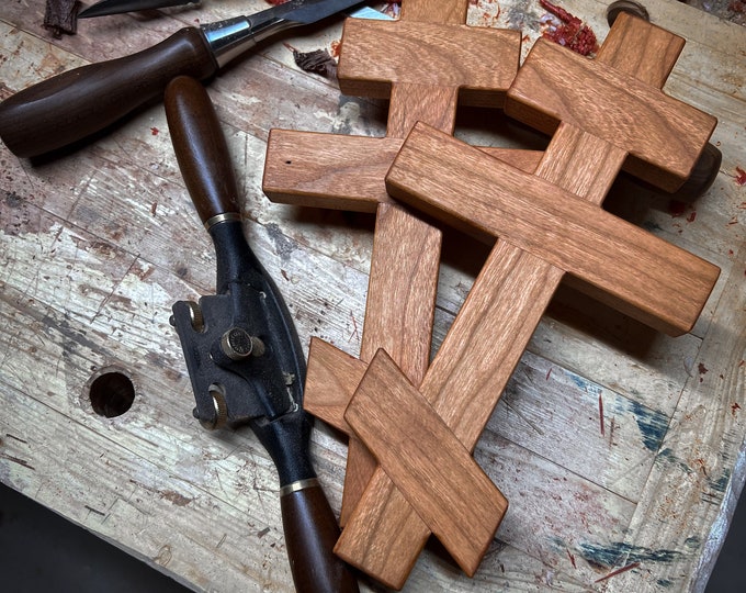 Black Cherry Wooden Orthodox Wall Cross - Etsy