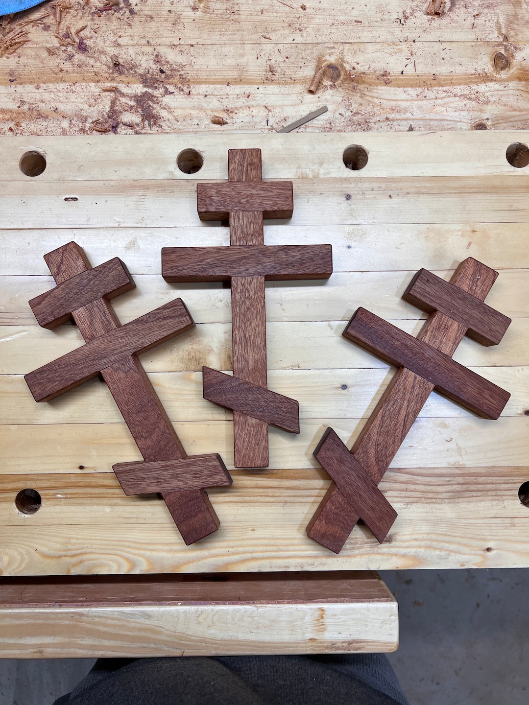 Sapele Wooden Orthodox Wall Cross - Etsy