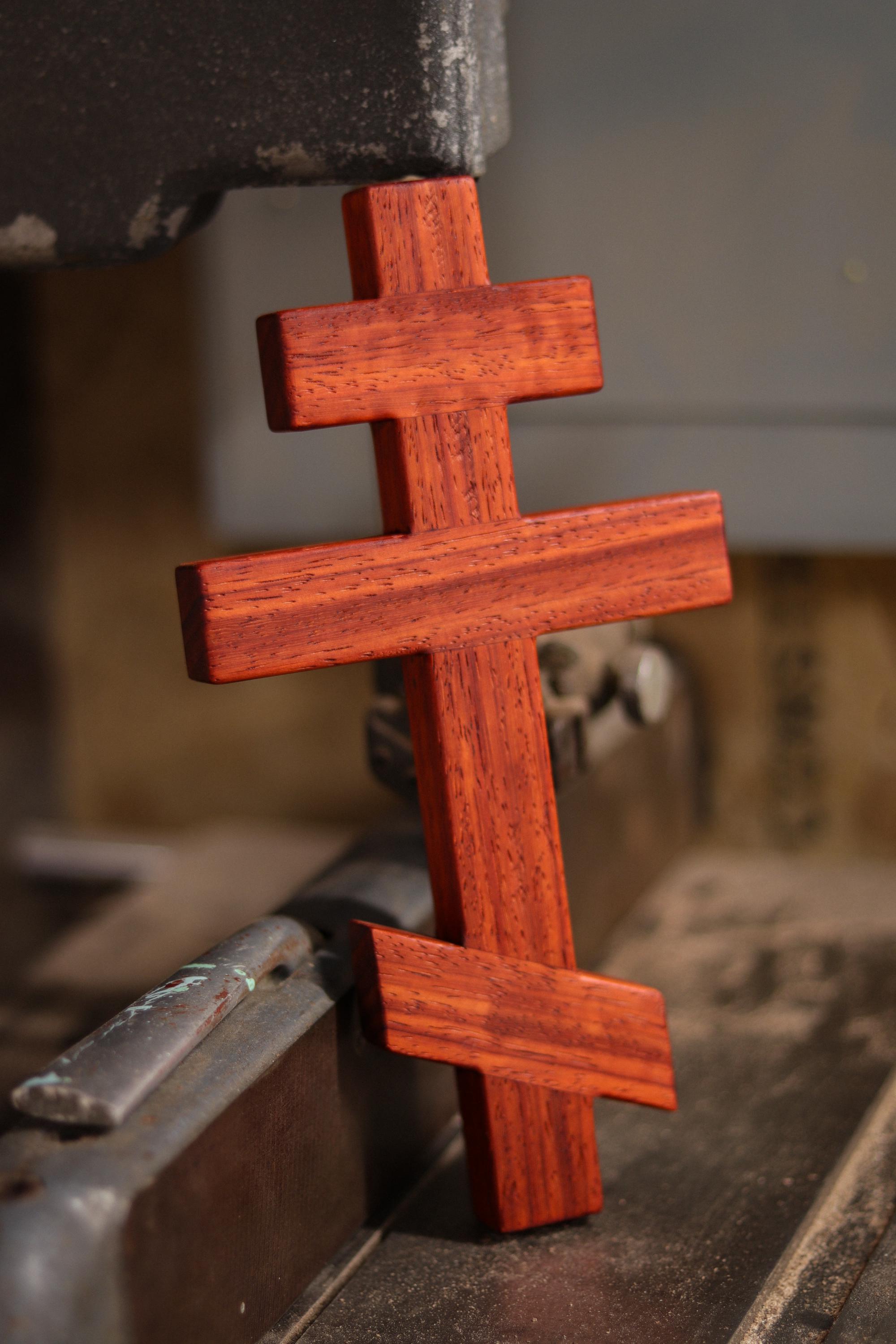 Padauk Wood Orthodox Wall Cross - Etsy