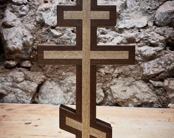 Black Cherry Wooden Orthodox Wall Cross - Etsy