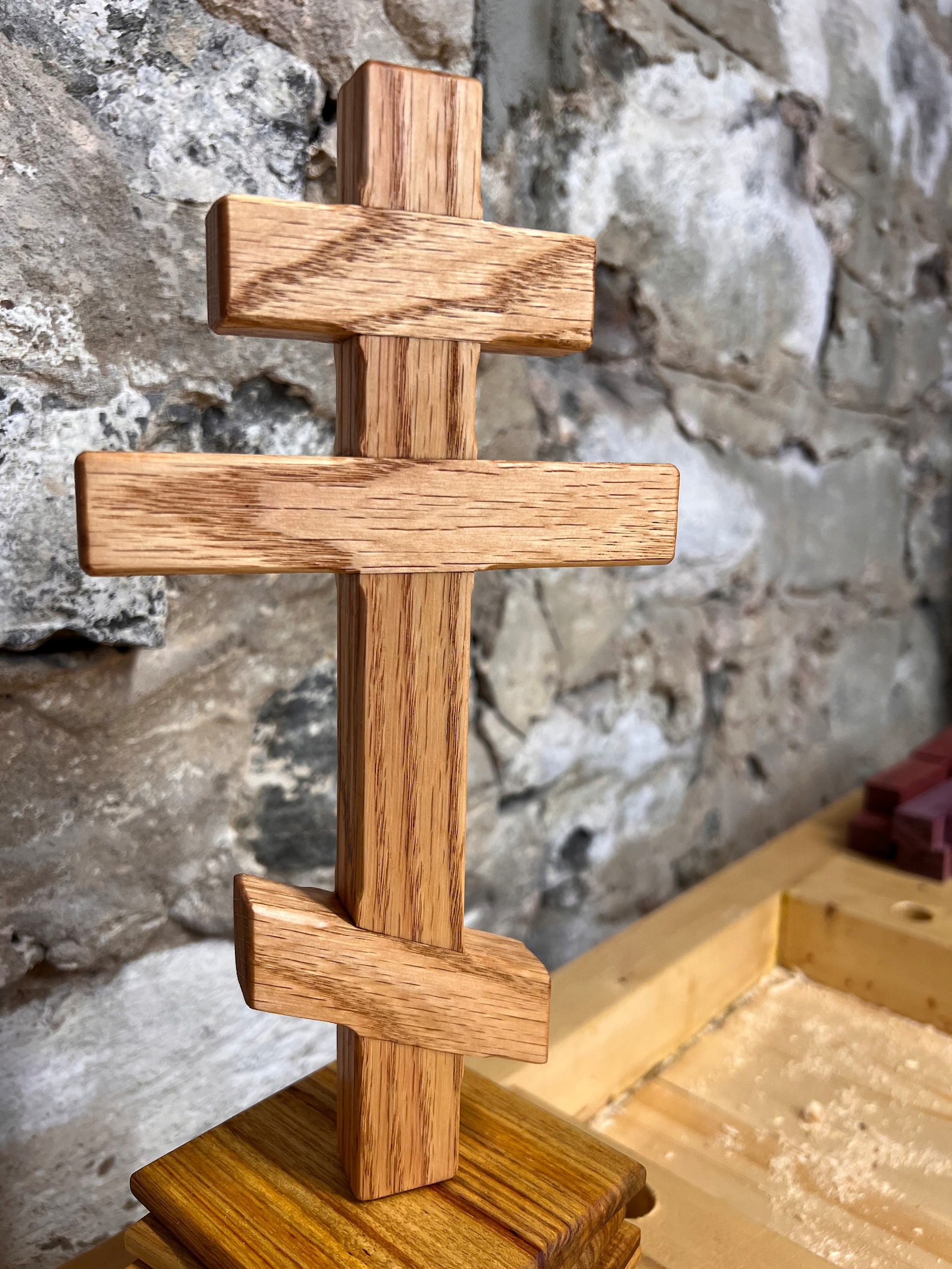Oak Wooden Orthodox Wall Cross - Etsy