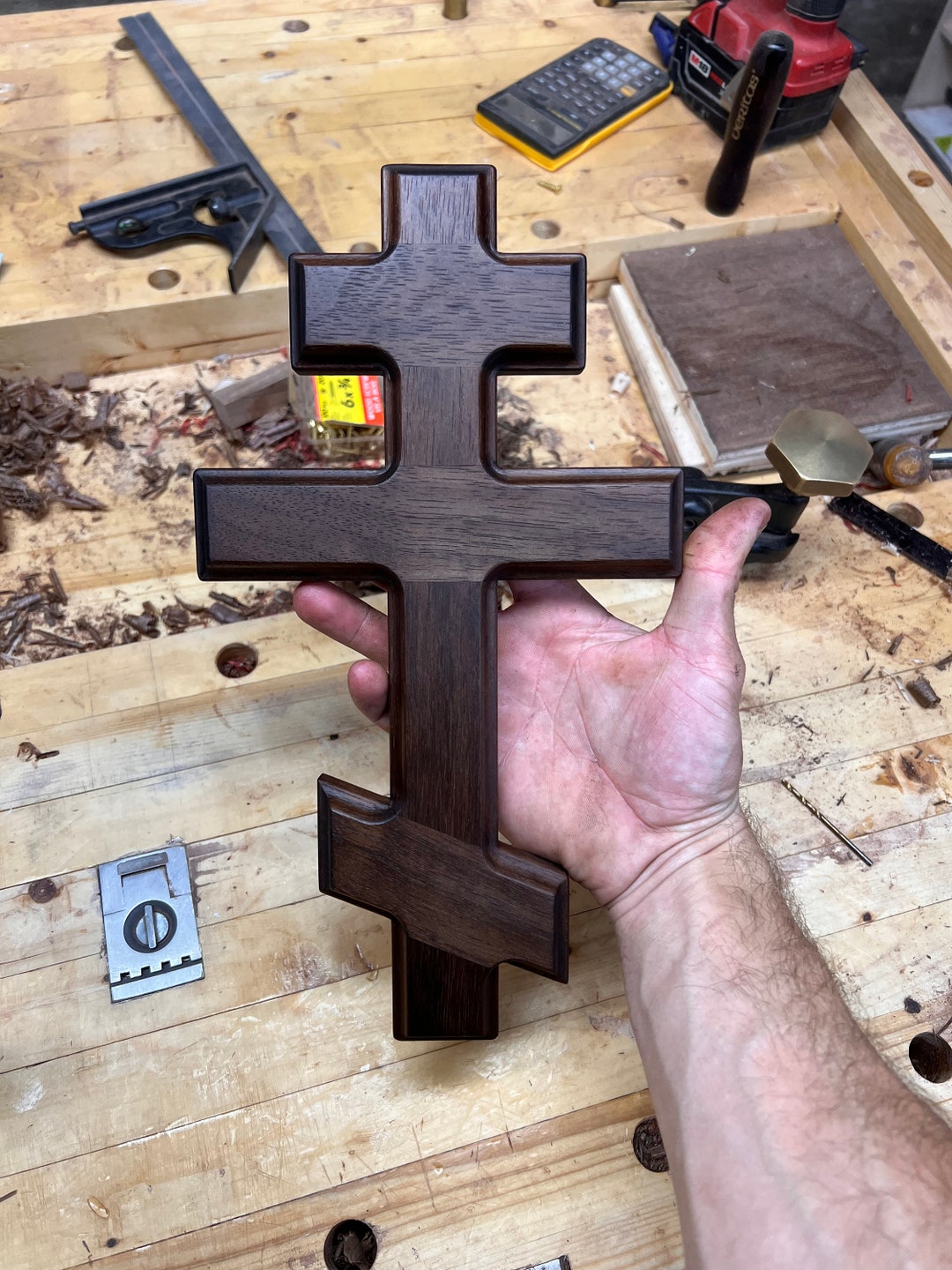 Peruvian Walnut Orthodox Wall Cross - Etsy
