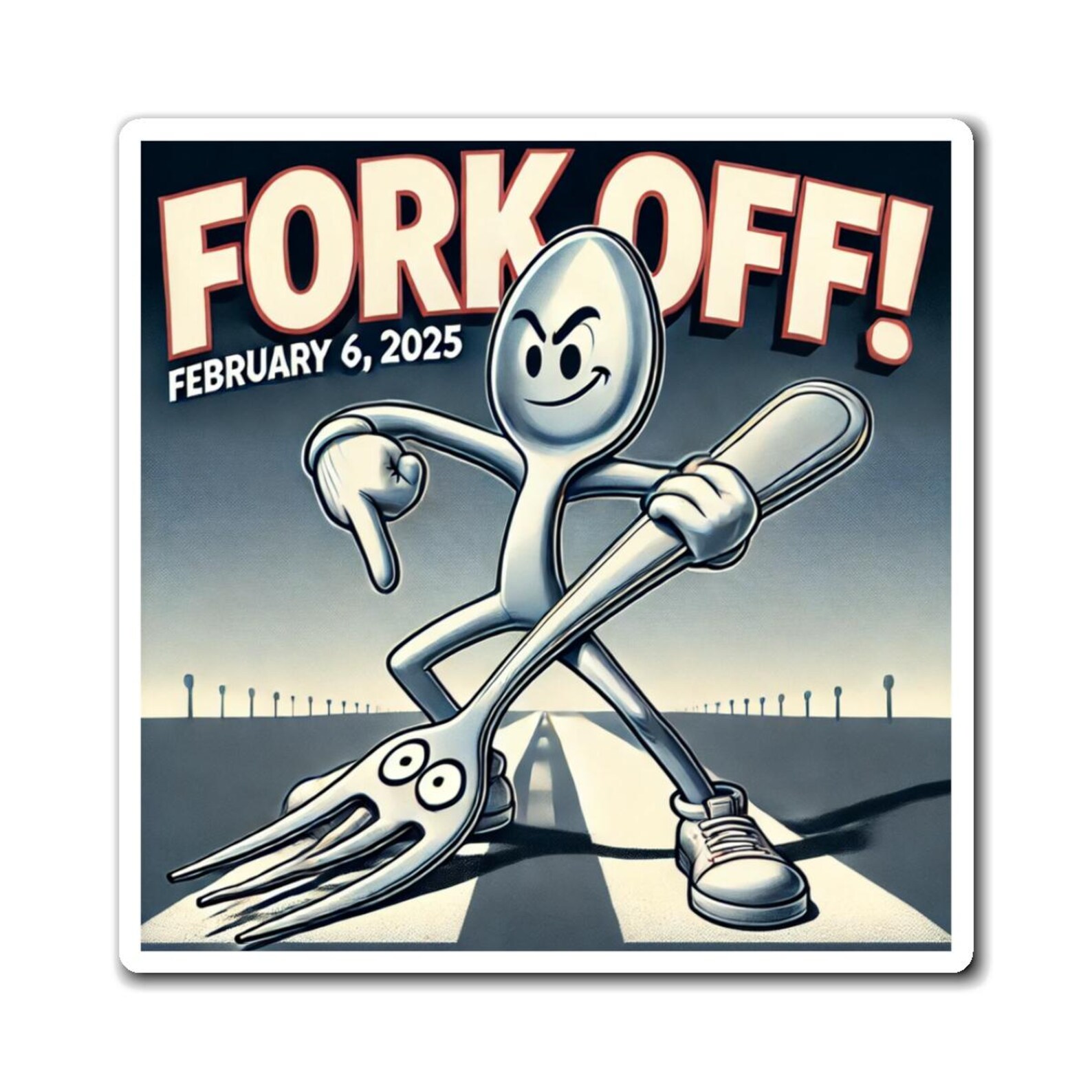 Fork off Magnet, Fork Off, Fork in the Road Magnet, Fork in the Road ...