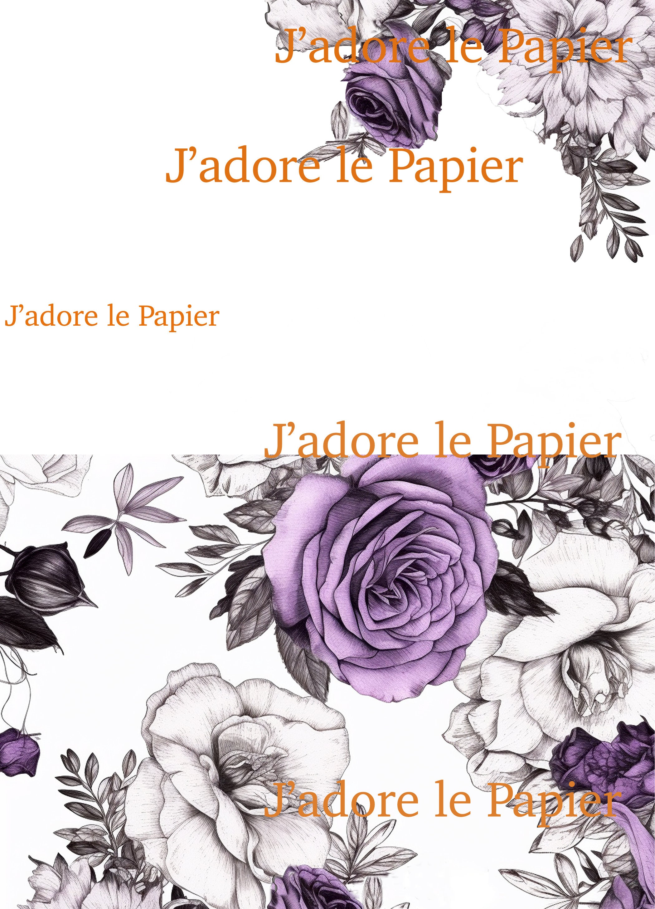 Violettes Et Vanille Perfume Printable Stationery - Download 16 Pieces ...