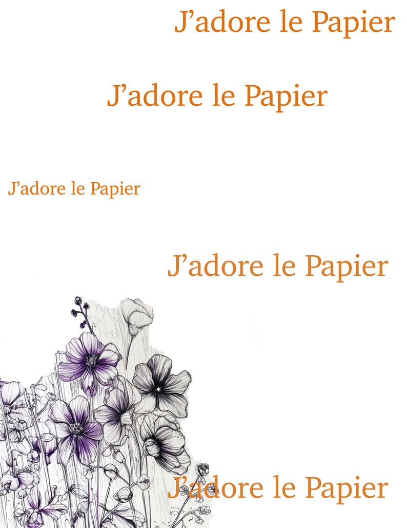 Violettes Et Vanille Perfume Printable Stationery - Download 16 Pieces ...
