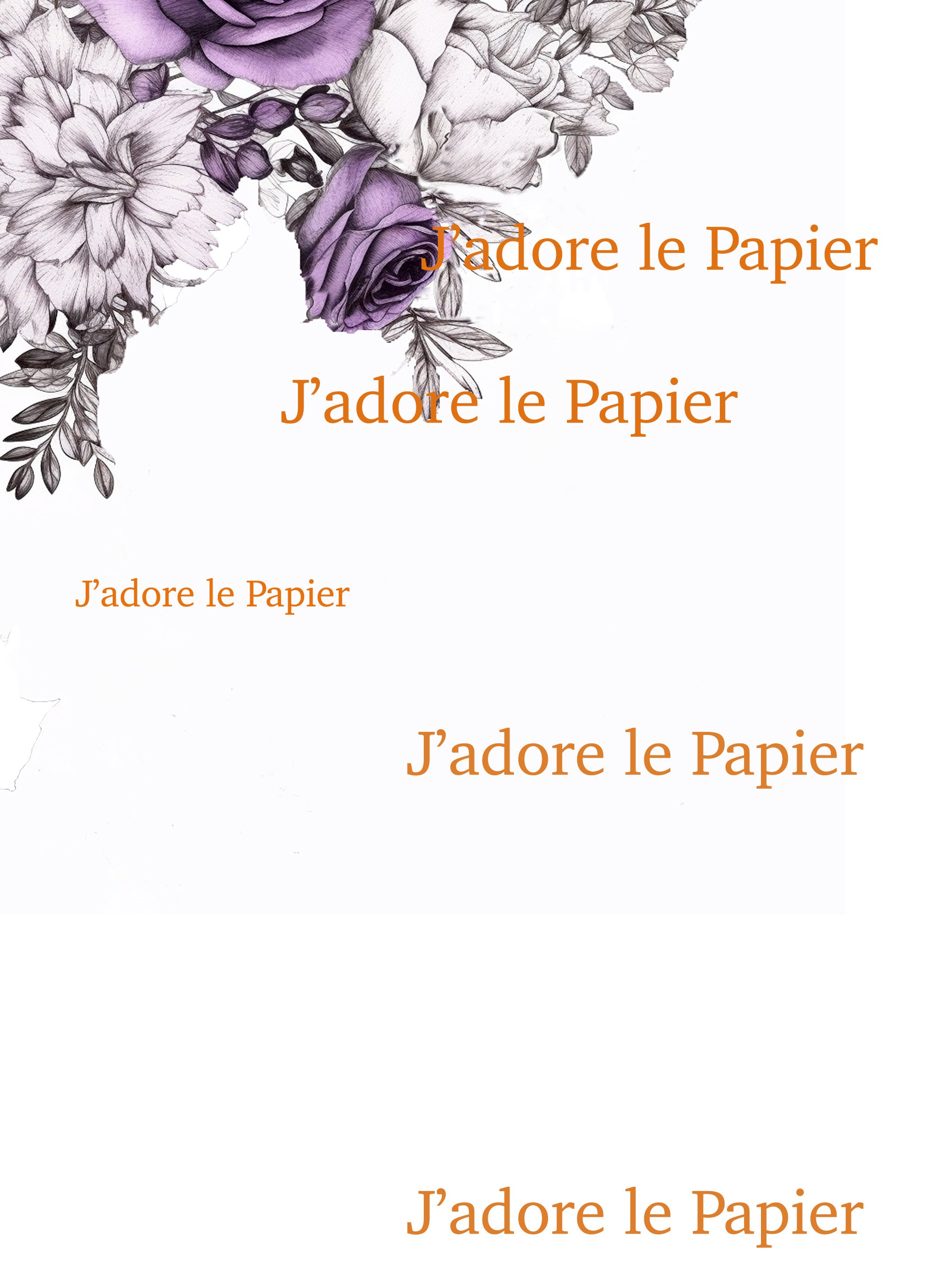 Violettes Et Vanille Perfume Printable Stationery - Download 16 Pieces ...