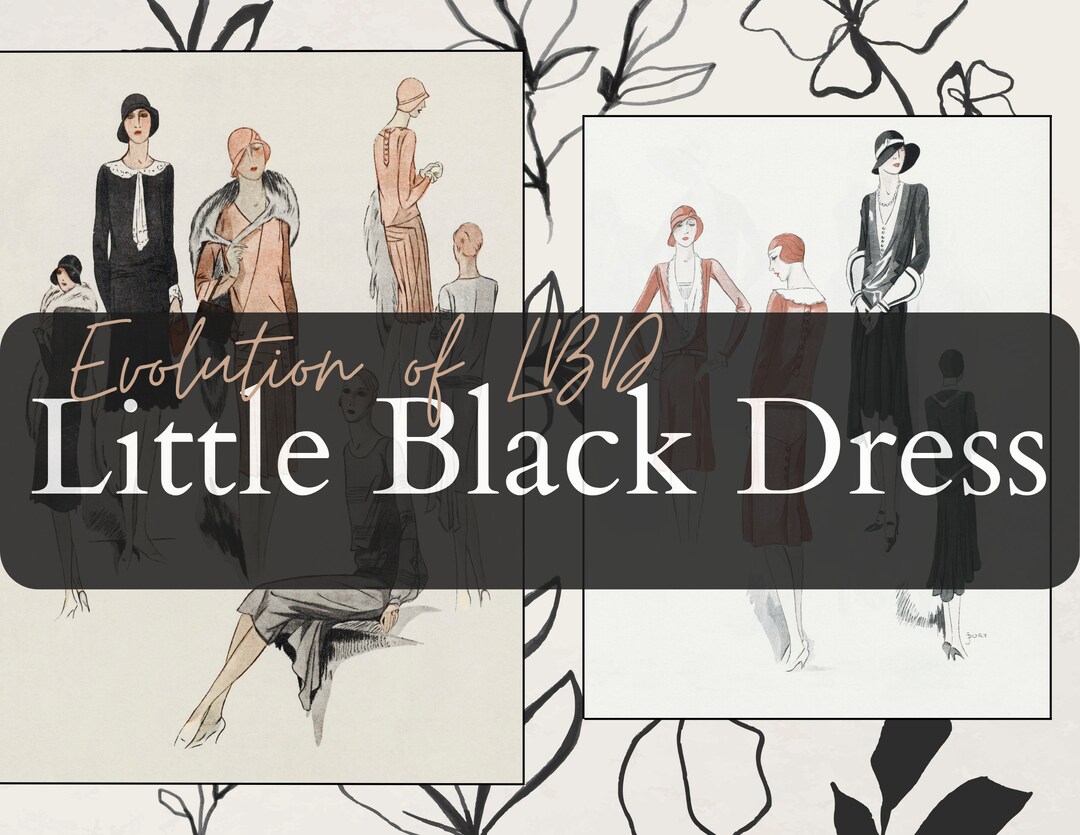 Vintage Little Black Dress Digital Ephemera Kit for Journals ...