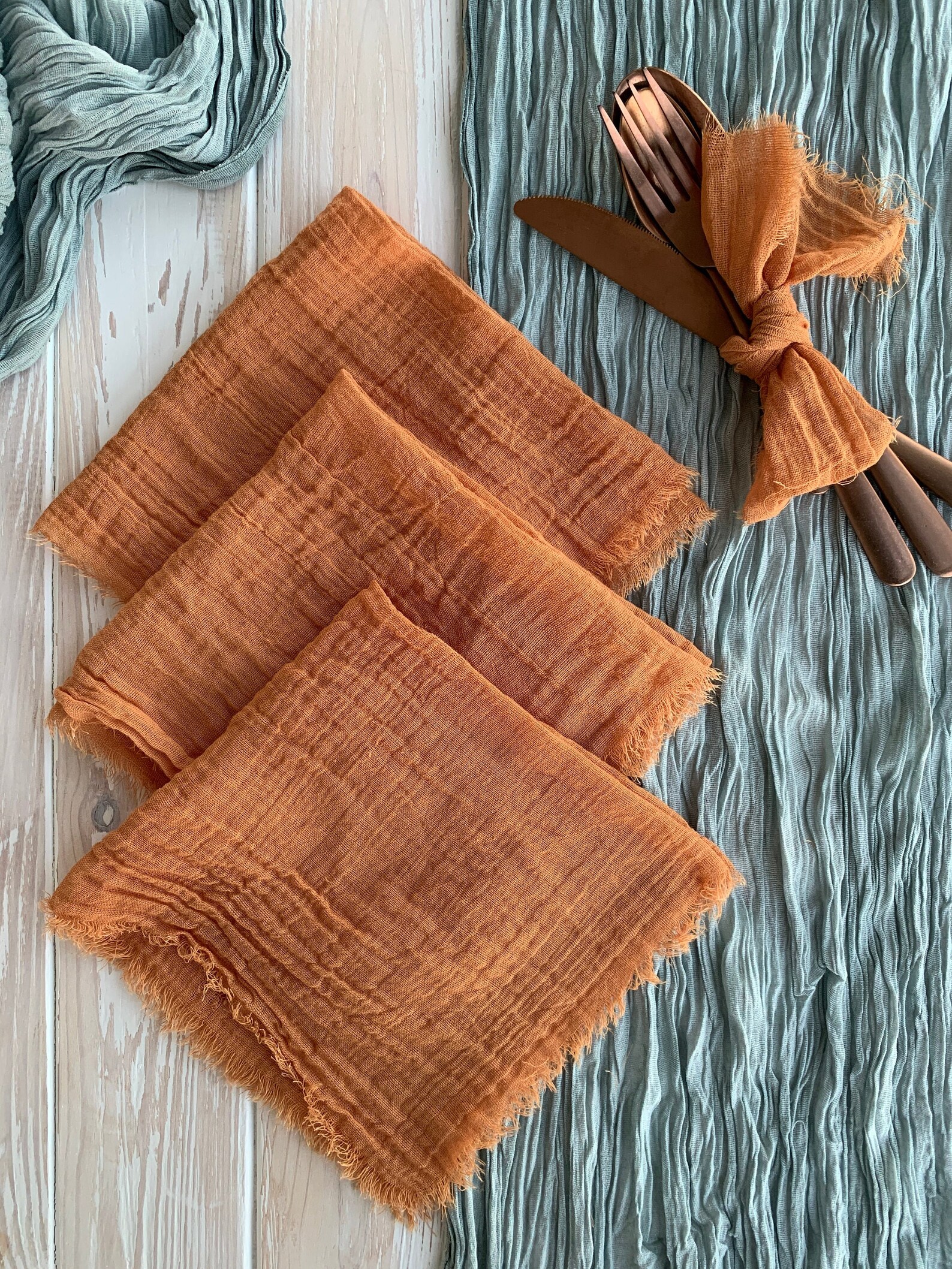Copper Colored Cheese Cloth Napkins Set Custom Cloth Dinner Etsy copper-colored-cheese-cloth-napkins-set-custom-cloth-dinner-etsy