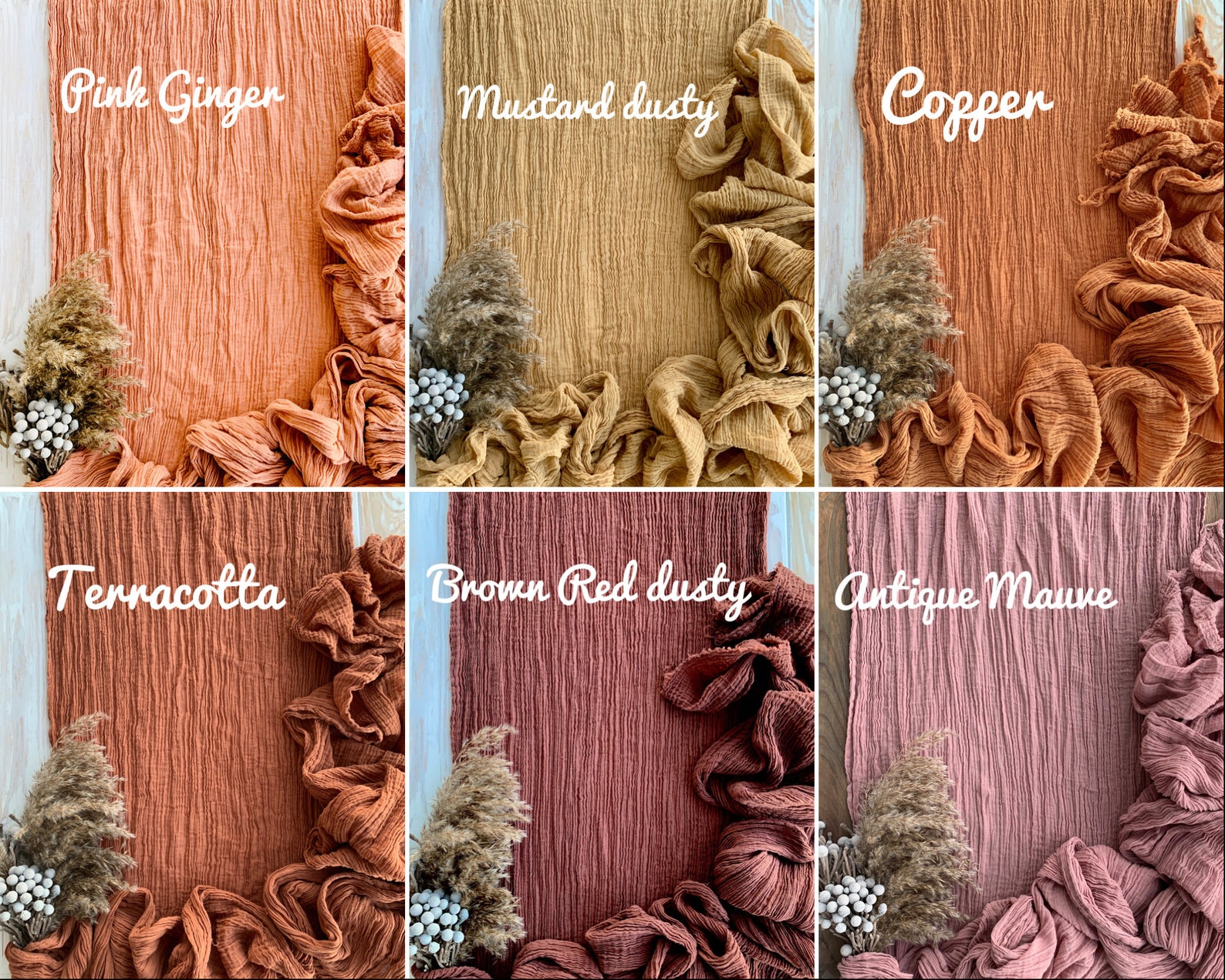 Coffee-pink Color Cheese Cloth Napkin Bundle Set Custom Cloth - Etsy