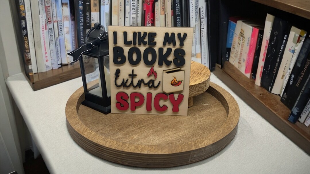 Spicy Book Nook Decor | Book Shelf Decoration | Spicy Book Club - Etsy