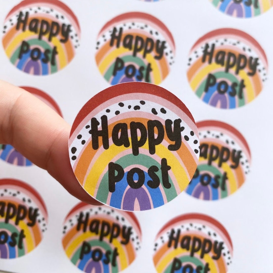 Happy Post Stickers / Small Business / Postage Stickers / Made In ...