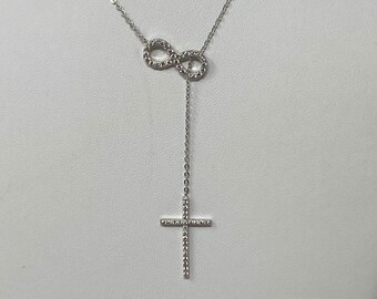 Infinity Cross Necklace - Etsy