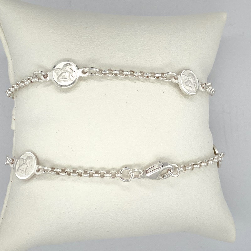 Cherub Silver Bracelet - Etsy