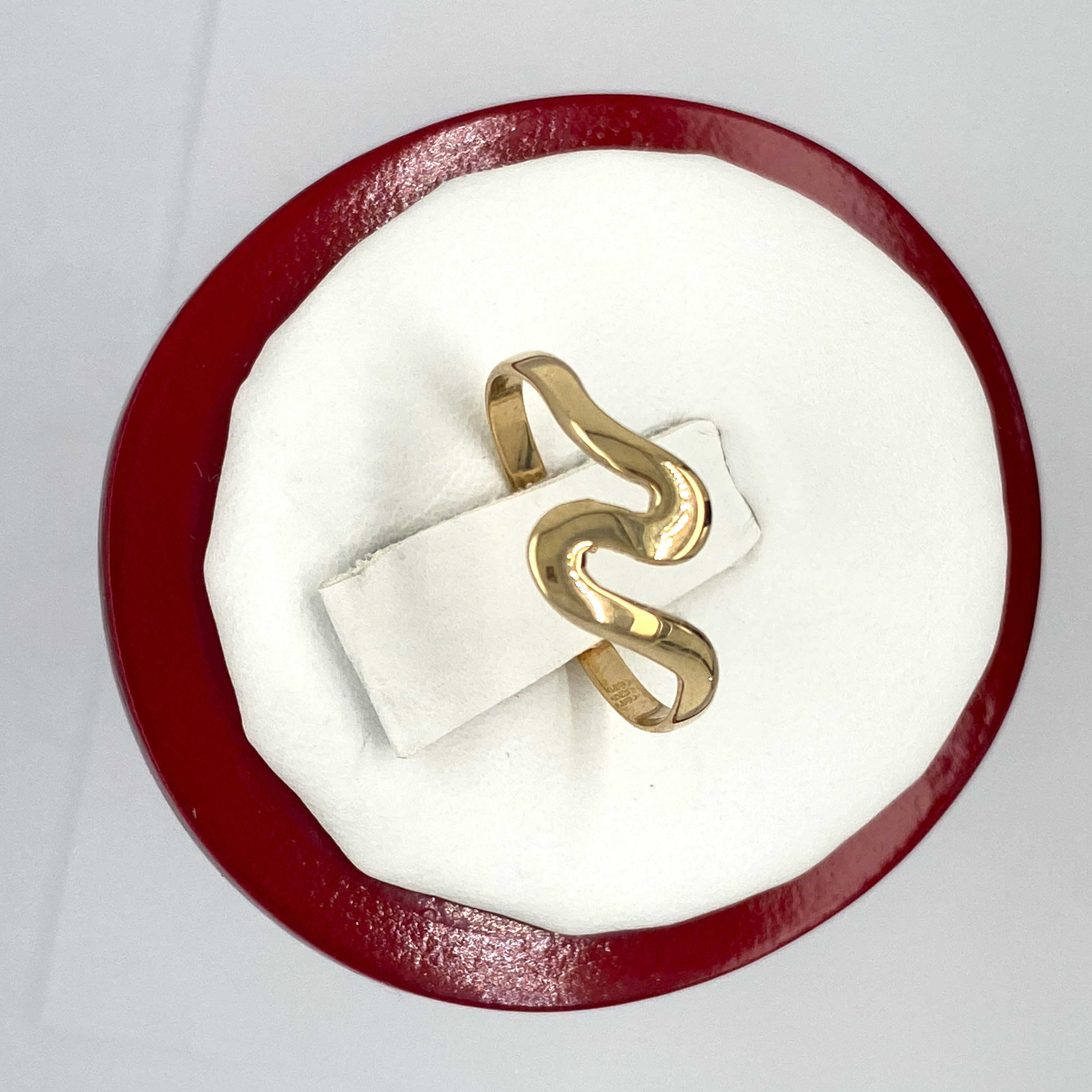 Genuine 14 KT Gold Wave Toe Ring, Adjustable Toe Rings for Women ...