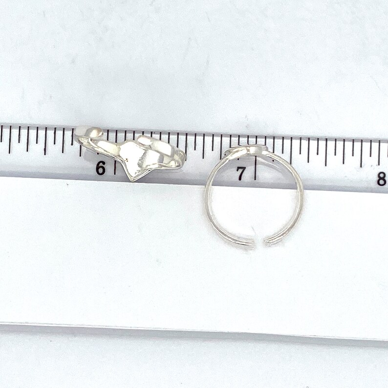 925 Solid Sterling Silver Toe Ring Heart Toe Ring Adjustable - Etsy