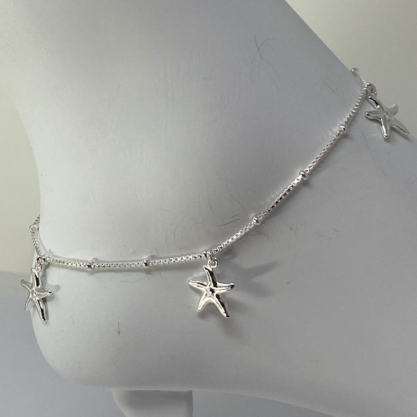 Starfish Anklet - Etsy
