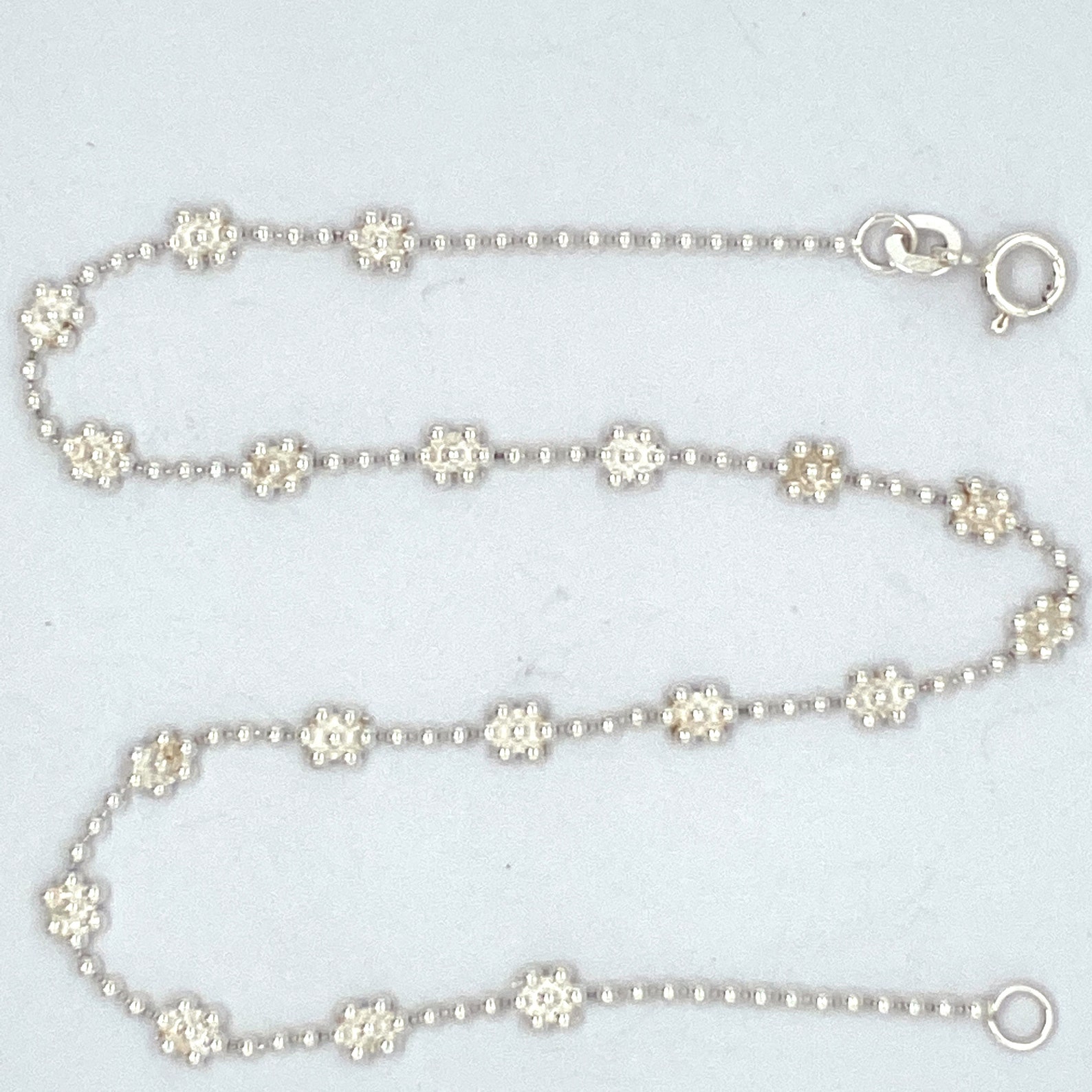 925 Sterling Silver Anklet, 925 Sterling Silver Minimalist Anklet With ...