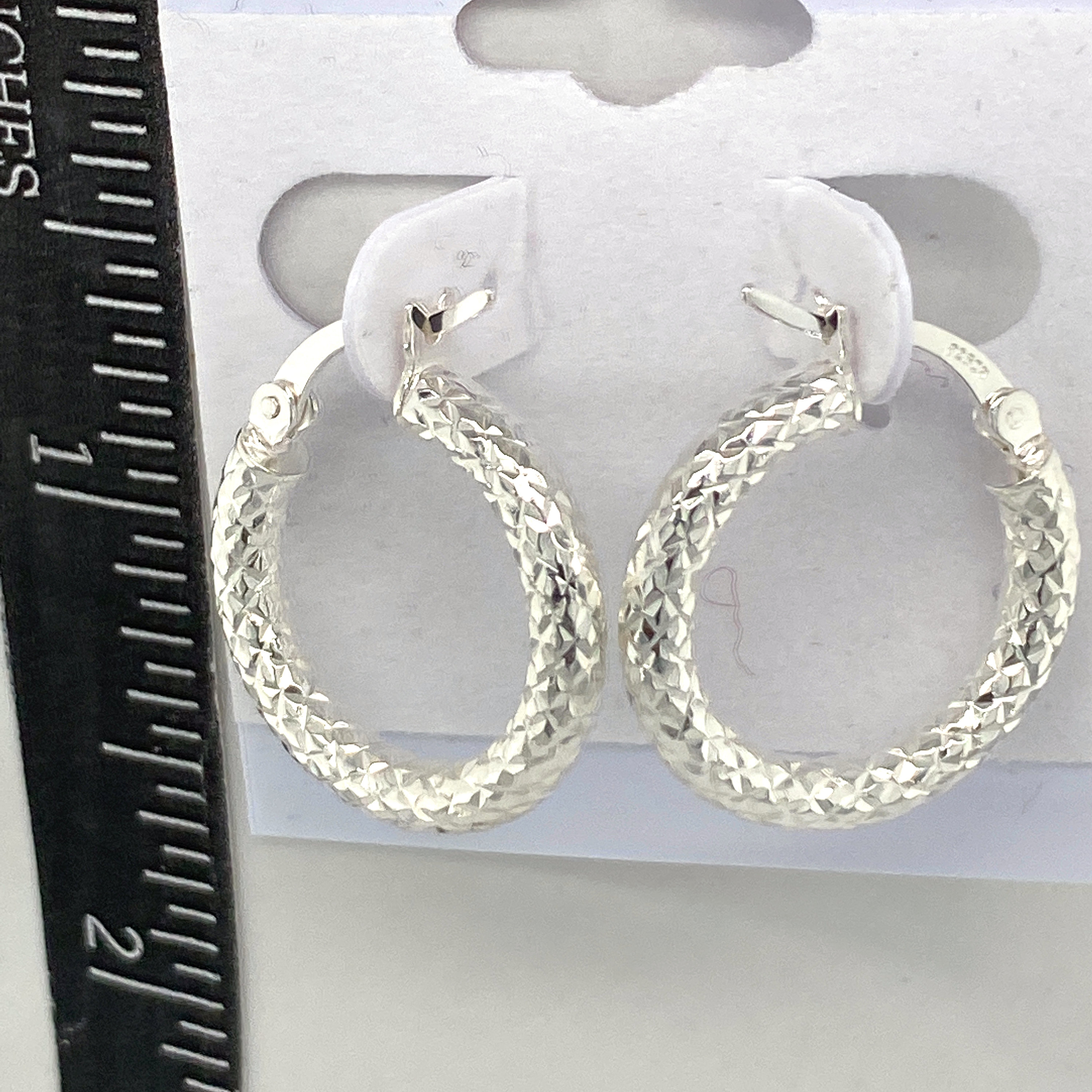 925 Sterling Silver Earrings Solid Sterling Silver 3mm x 20mm | Etsy