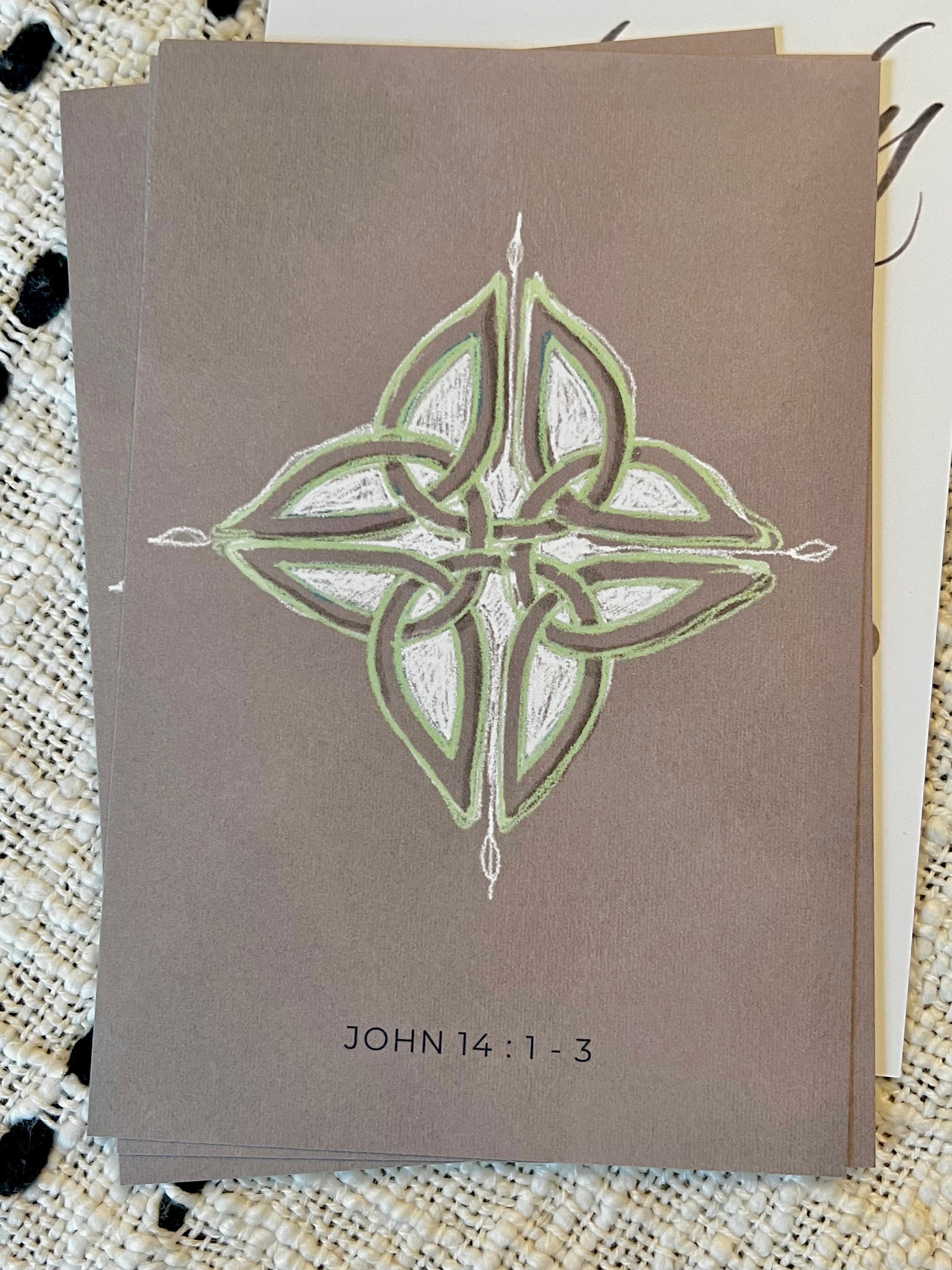 Celtic Cross Sympathy Thank You Cards, Family Condolence Notes (set of ...
