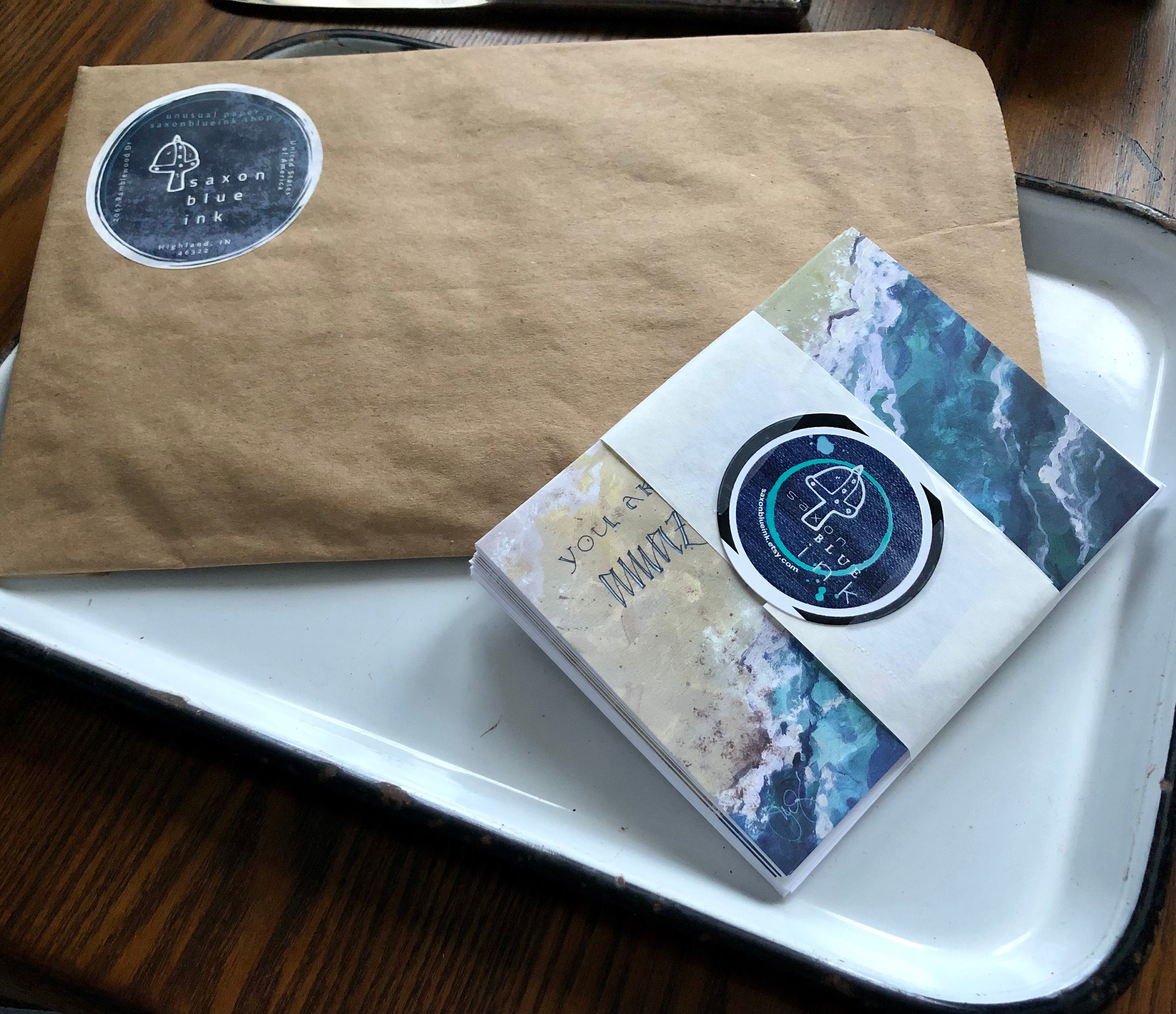 Thank You card set, You Are Amazing notecards, 4x5.5 folded blank ...