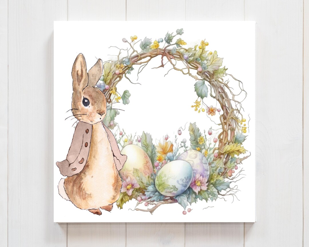 Instant PNG Download, Flopsy Bunny in Pale Pink Jacket Facing Sideways ...