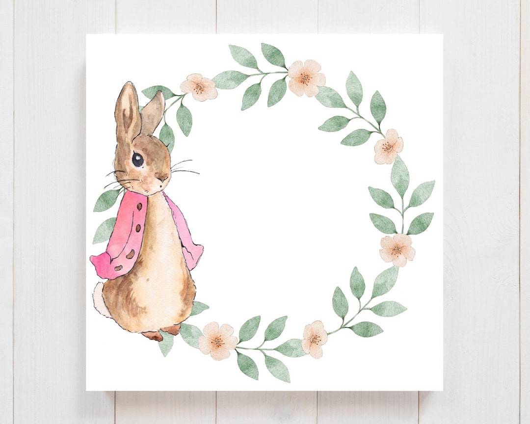 Instant PNG Download, Flopsy Rabbit, Flopsy Bunny, Pink Floral ...