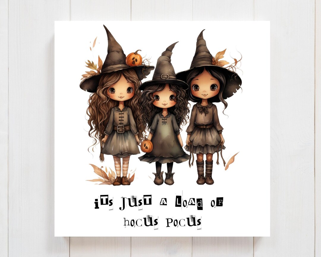 Descarga instantánea PNG, Tres brujas PNG Halloween Brujas Clip Art ...