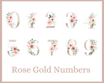 Gold Numbers Clip Art - Etsy