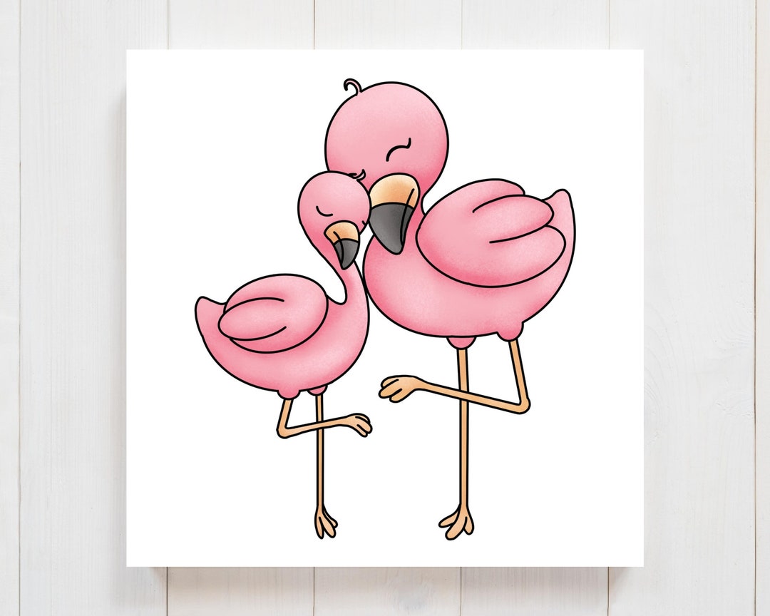 Instant PNG Download, Mother and Baby Flamingo, Mother's Day, Mother's ...