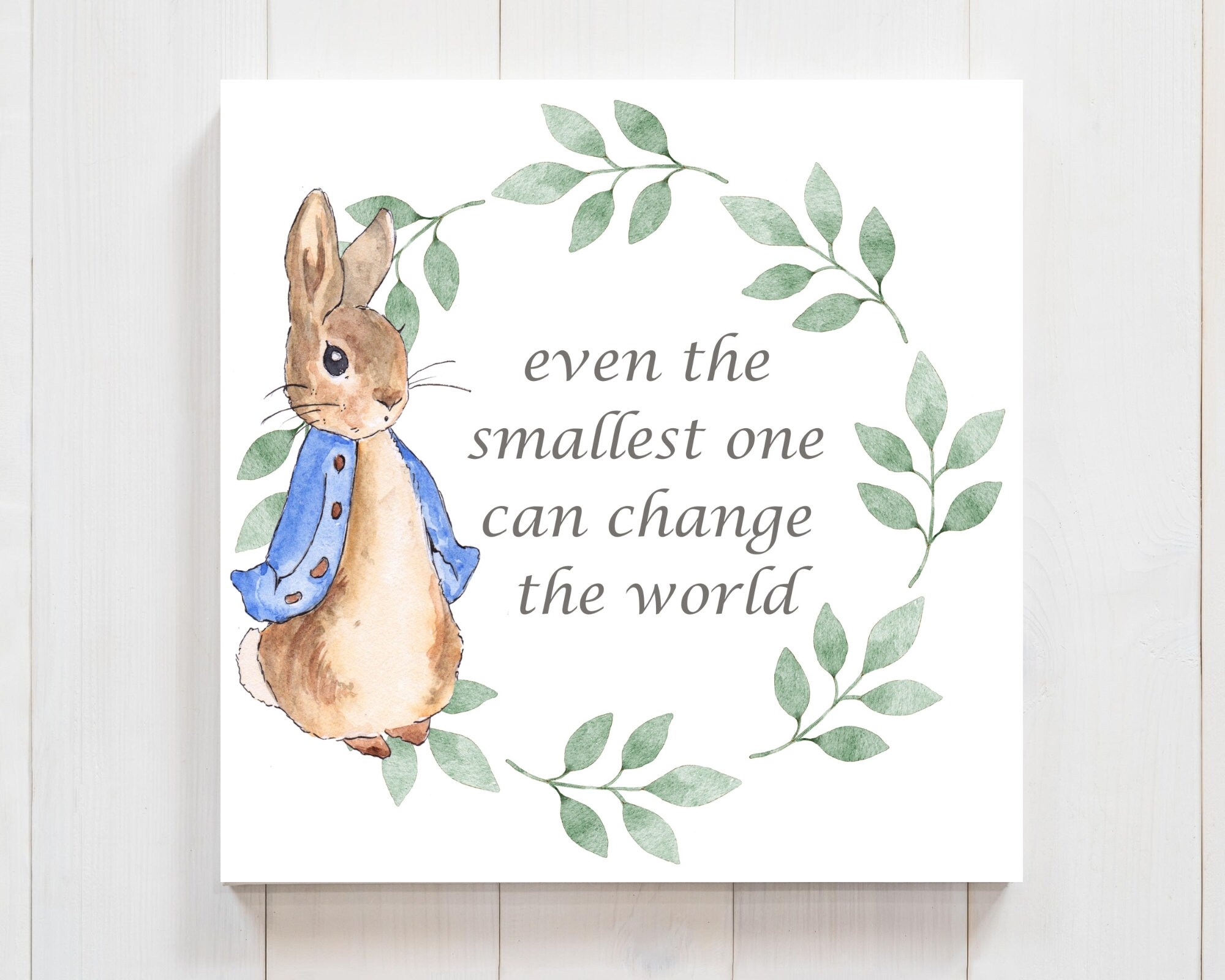 Instant PNG Download, Peter Rabbit, Bunny in Blue Jacket, Blue Floral ...