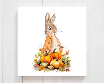 Peter Rabbit Pumpkin Wreath Png, Instant PNG Download, Peter Rabbit in ...