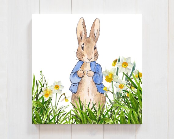Instant PNG Download Peter Rabbit in Blue Jacket Standing in | Etsy