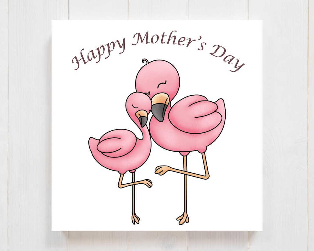 Instant PNG Download, Mother and Baby Flamingo, Mother's Day, Mother's ...